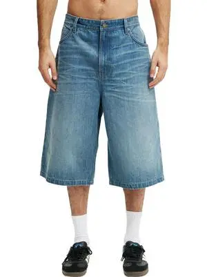 COTTON ON Super Baggy Jorts Rattle Blue