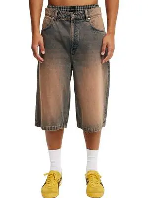 COTTON ON Super Baggy Jorts Trippin Blue