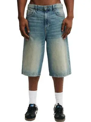 COTTON ON Super Baggy Jorts Vertigo Blue