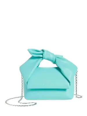 JW Anderson Small Twister Leather Crossbody Bag - Aqua