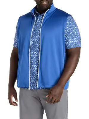 CALLAWAY Big & Tall Zip-front Fleece Vest - Galaxy Blue