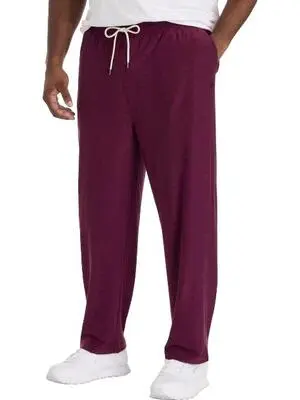 REEBOK Big & Tall Performance Athletic-fit Sweatpants - Black Cherry Heath