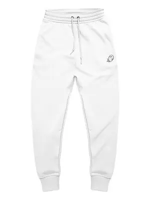 DALIX Ghost Fleece Jogger Sweatpants - White
