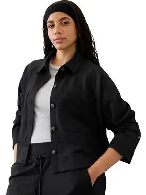 Athleta Allure Shirt Jacket - Black