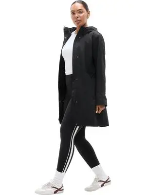 Athleta Rainout Ridge Long Trench - Black