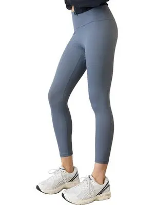 Athleta Transcend Rib High Rise 7/8 Legging Shadow Blue Rib