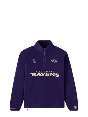 OVO X Nfl Baltimore Ravens Polartec Quarter-zip Fleece - Purple