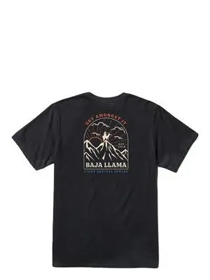 BAJA LLAMA Never High Enoughprimo Graphic Tee Black