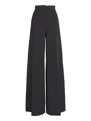 Max Mara Jersey Wide-Leg Trousers Black