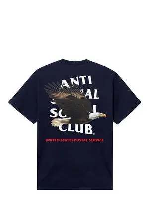ANTI SOCIAL SOCIAL CLUB X Usps Priority Tee Shirt - Navy Blue