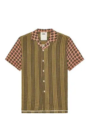 Oas Reverie Viscose Shirt In Olive - Multi