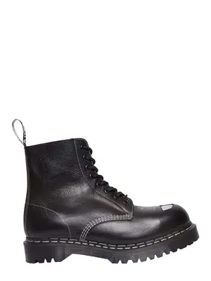 Dr. Martens 1460 Pascal Bex Exposed Steel Toe Lace Up Boot - Black
