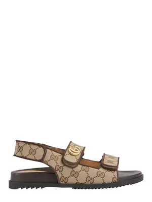Gucci Double G Sandal - Brown
