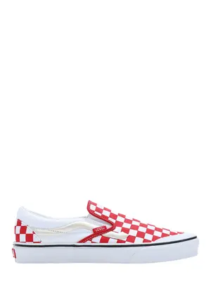 VANS Classic Slip-on 138 Sidestripe Checkerboard - Red