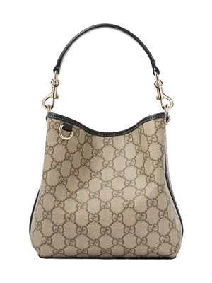 Gucci GG Emblem Mini Coated Canvas Tote Beige