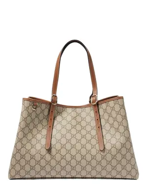 Gucci Gg Emblem Large Tote Bag - Beige