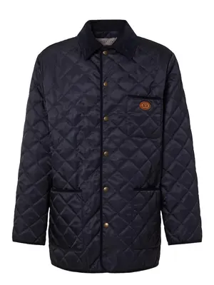Valentino Garavani Valentino VLogo Signature Quilted Jacket Blue