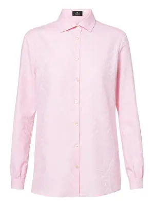 Etro Cotton Jacquard Shirt - Pink