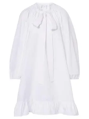 PATOU Ruffled Mini Dress - White