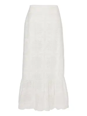 Giambattista Valli Tweed Miniskirt - White