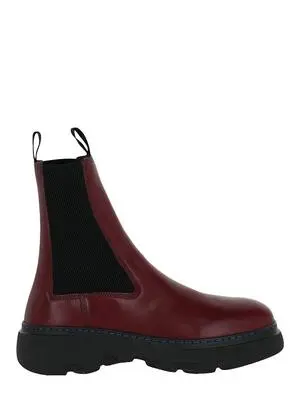 Burberry Creeper Chelsea Boots - Plum