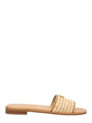 PRADA Prada Stuoia Raffia Slide Sandals