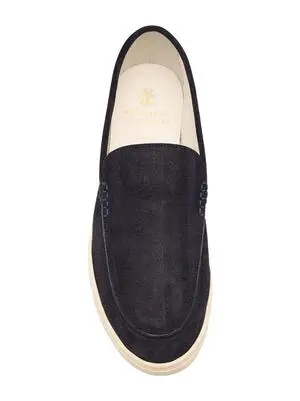 Brunello Cucinelli Hybrid Venetian Slip-ons - Deep Blue