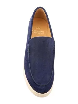 Brunello Cucinelli Hybrid Venetian Slip-ons - Navy
