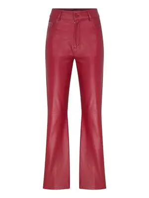 ANIM Marly Leather Pants - Berry