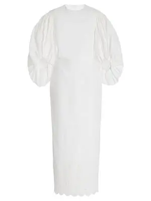 Altuzarra Danielle Cotton-blend Maxi Dress - White