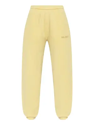 Attico Cotton Track Pants - Yellow