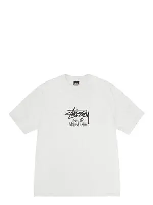 StÜssy Laguna Usa Pigment Dyed Tee Shirt Natural