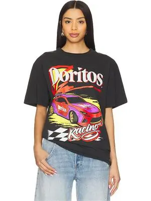 PHILCOS Doritos Racing Boxy Tee In Black - Black Pigment