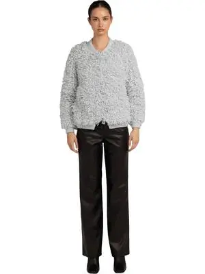 GOBI MONGOLIAN CASHMERE Loop-stitch Cashmere Cardigan - Silver Birch