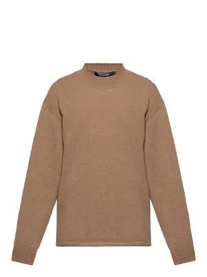 Jacquemus Drop-shoulder Jumper - Brown