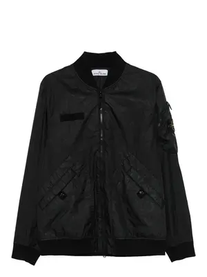 Stone Island 3l Tc Membrane Bomber Jacket - Black