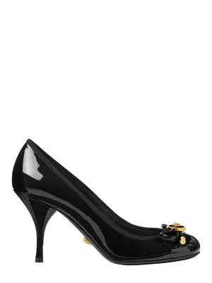 Versace 85mm Opera Bow Pumps - Black