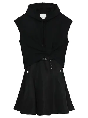 3.1 Phillip Lim Hooded Mini Dress - Black