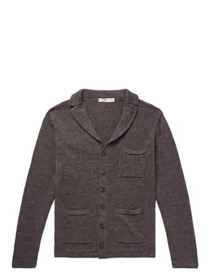 Inis Meáin Pub Jacket Linen Cardigan - Gray