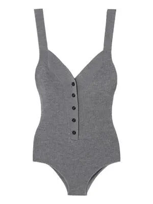 MARIA MCMANUS Maria McManus Ribbed Merino Wool Bodysuit