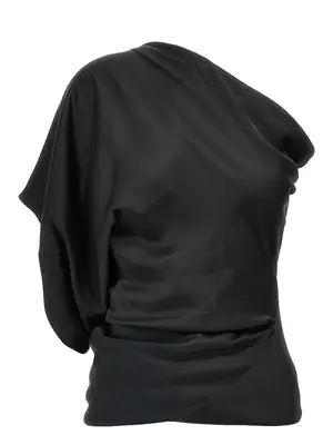 Rick Owens One-shoulder Top - Black