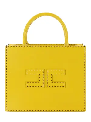 Elisabetta Franchi Small Tote Bag - Yellow