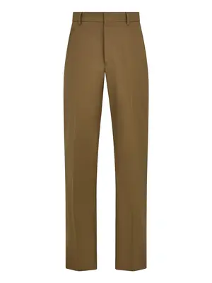 FERRAGAMO Cotton Trousers - Green