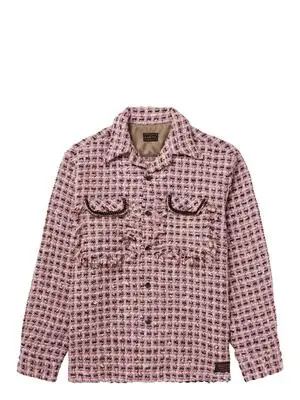 Kapital Wool-blend Tweed Overshirt - Pink