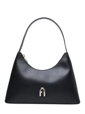 Furla Diamante Calf Leather Bag - Black