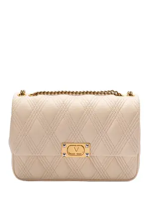 Valentino Garavani Leather Shoulder Bag - Neutrals