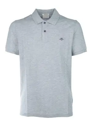 Gant Embroidered Polo Shirt - Grey