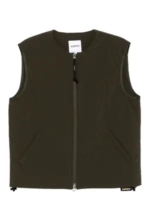Aspesi Water Repellent Waistcoat - Green