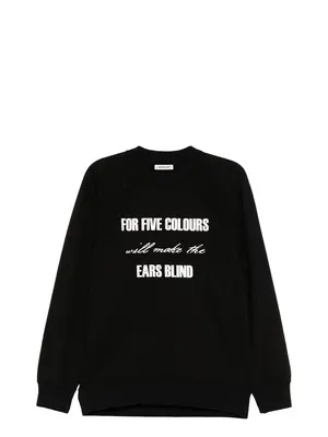 UNDERCOVERISM Slogan-print Sweatshirt - Black