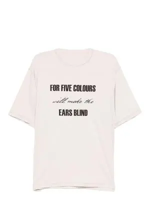 UNDERCOVERISM Slogan-print T-shirt - Neutrals